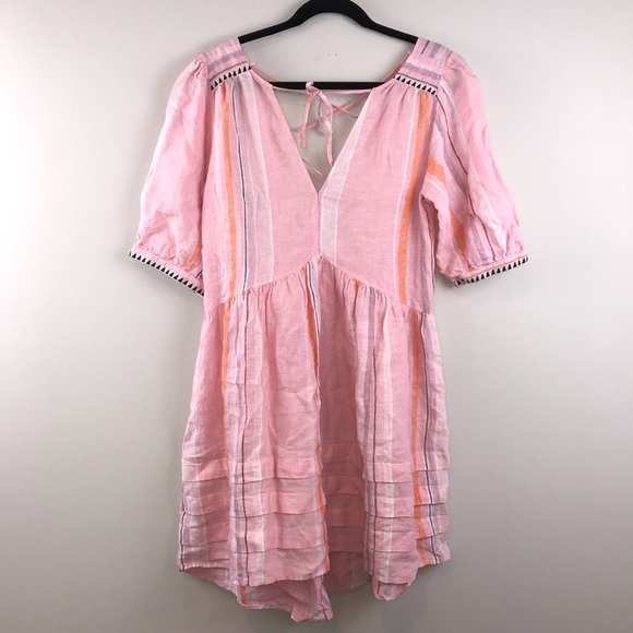 Lemlem | Dresses | Lemlem X Hm Pink Linen Dress | Poshmark